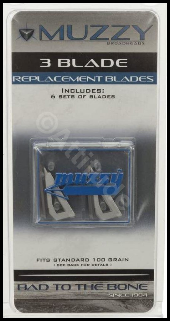 Muzzy 100gr 3 Replacement Blades – AttitudeArchery